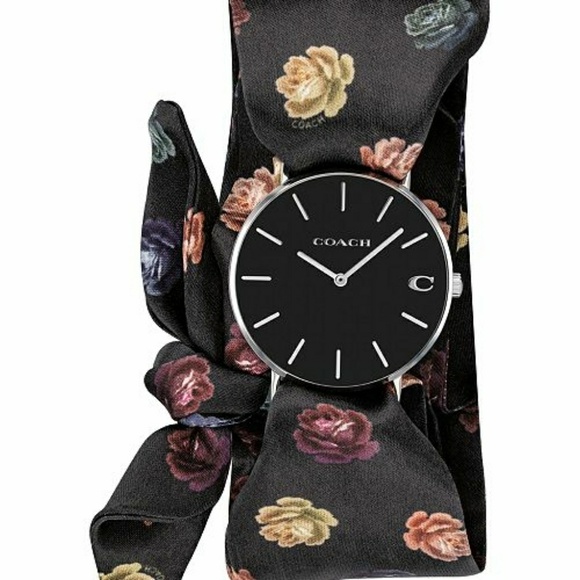 Coach | Accessories | Coach Perry Peony Scarf Floral Womens Watch ...